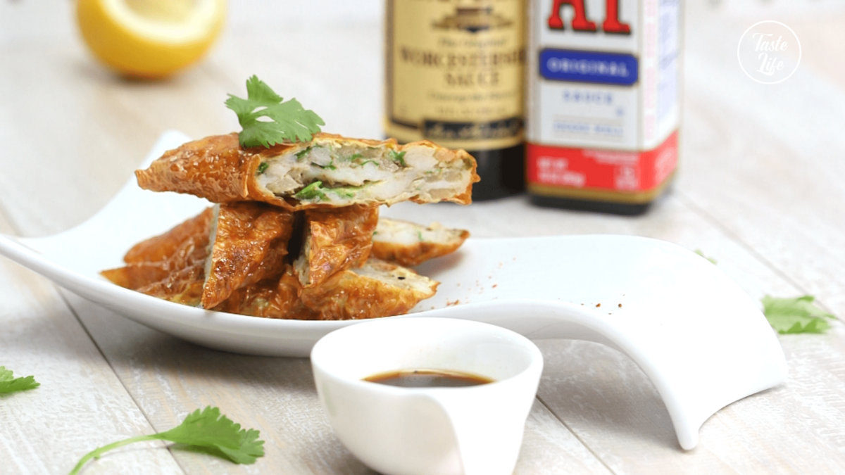 Crispy Fish Rolls Wrapped in Tofu Skin | cooking | Crispy Wrapped Fish ...