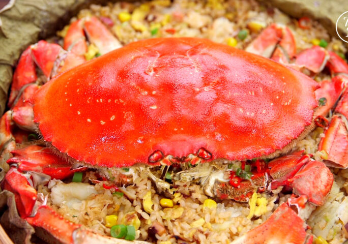 Steamed Crab Rice on Lotus Leaf | Chef John’s Cooking Class | chinese ...