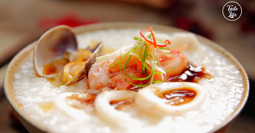 how to cook scallop porridge