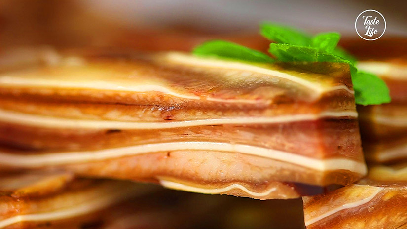 Layered Pig’s Ear Terrine | appetizer recipes | appetizers | chinese ...