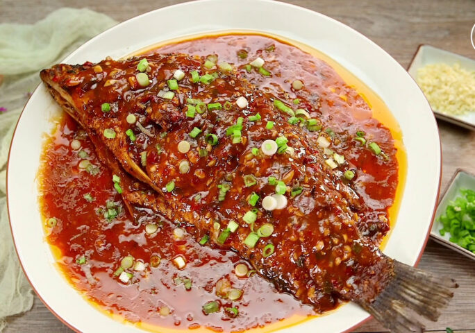 Braised Fish in Chilli Bean Sauce | bass | catfish | fish recipes ...