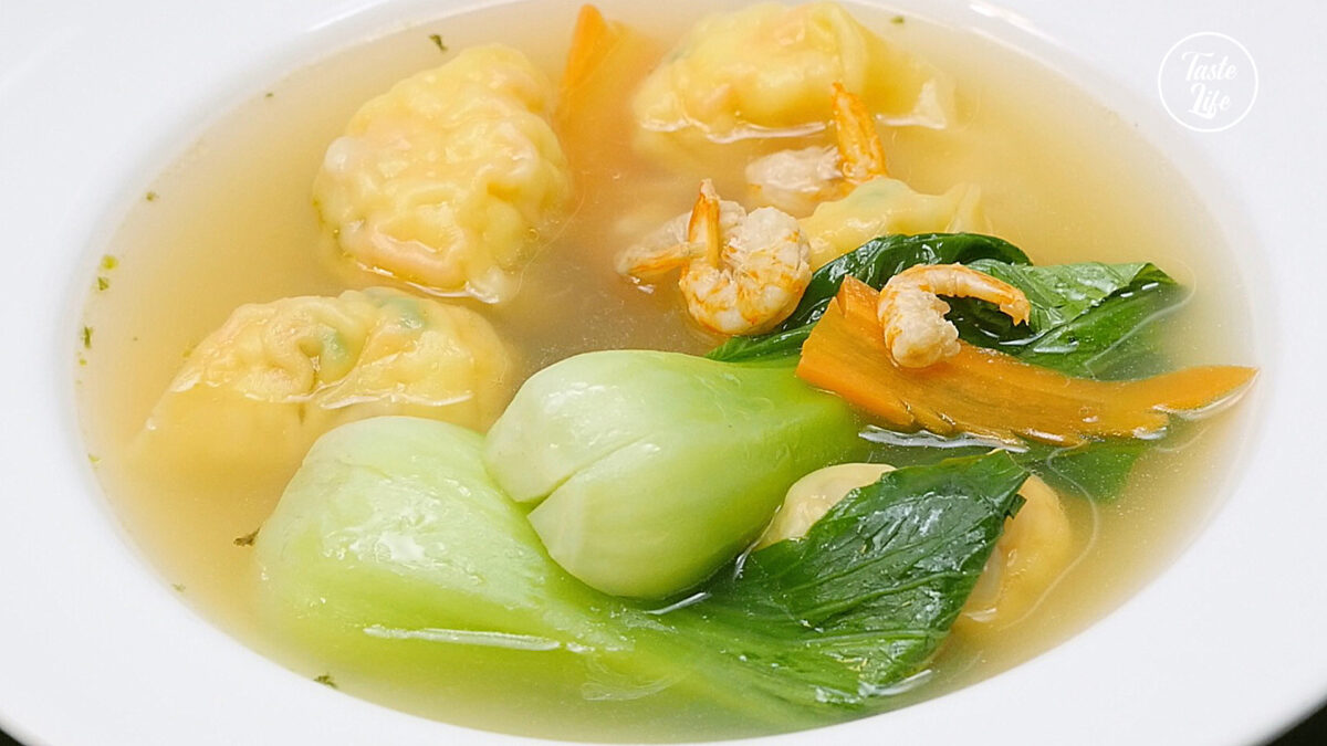 Shrimp Wonton Soup | chicken soup | chinese food | noodle soup | Taste Life