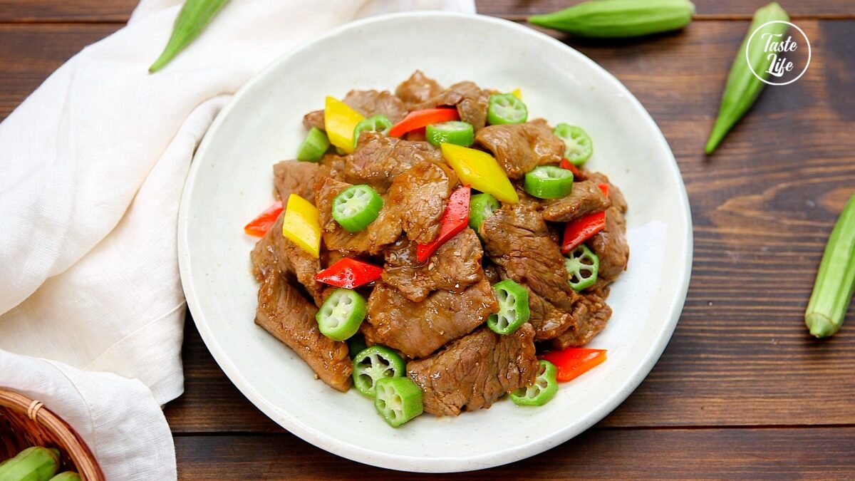 Beef And Okra Stir Fry | beef stew | chinese food | cooking | Taste Life