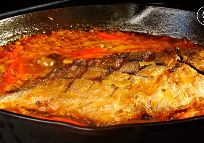 Braised Grilled Pomfret Fish | bass | catfish | cooking | Taste Life