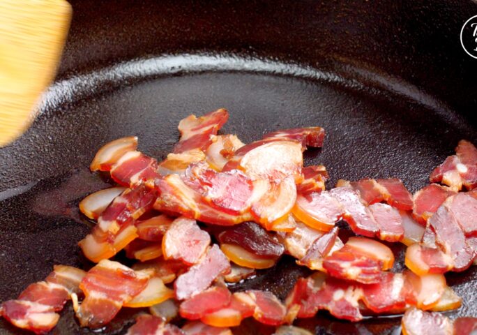 Stir Fry Chinese Bacon with Celtuce | chinese food | cooking | dinner ...