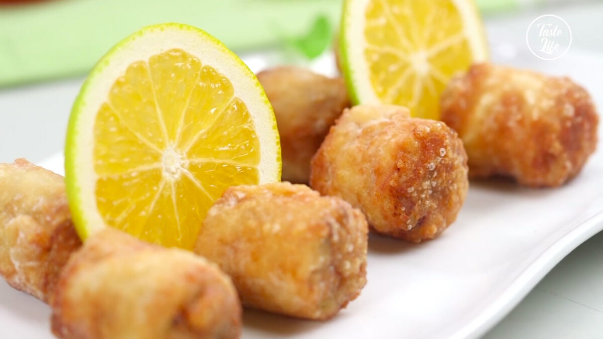 Fried Pork Nugget with Stuffed Asian Pear | chinese cuisine | chinese ...