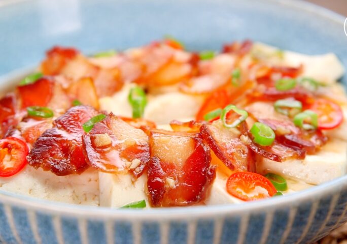 Steamed Chinese Bacon and Tofu | cooking | dinner | dinner ideas for ...