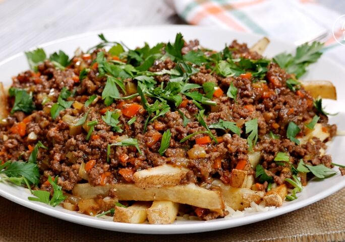 Cheesy Beef Loaded Fries | dinner ideas for tonight | easy dinner ...