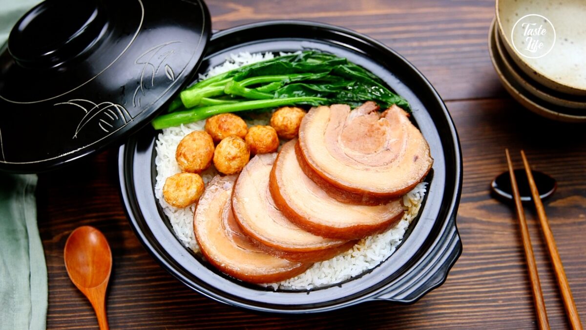 Braised Pork Belly Over Clay Pot Rice | chinese food | cooking | dinner ...