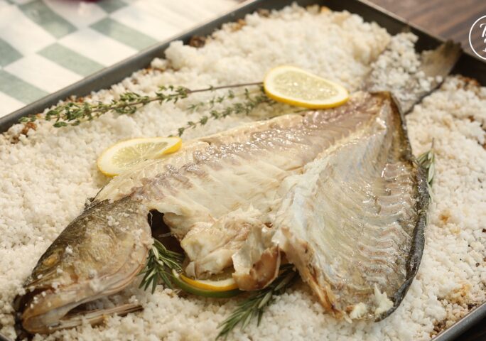 Salt-Baked Sea Bass | Sea bass | baked | fish | Taste Life