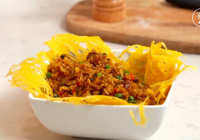 Egg Net Wrapped Fried Rice | dinner ideas | dinner recipes | easy ...