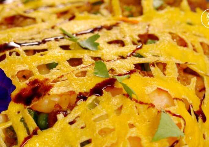 Egg Net Wrapped Fried Rice | dinner ideas | dinner recipes | easy ...