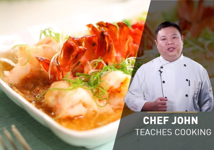 Steamed Garlic Prawns with Sweet Potatoes | Chef John’s Cooking Class ...