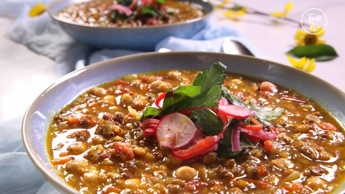 Harira Soup | Moroccan Tomato Soup with Beef and Lentil | beef stew ...