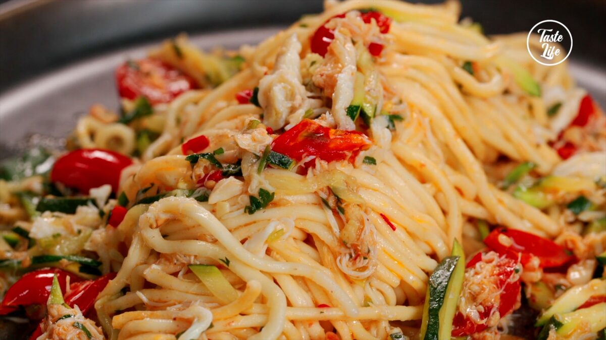 Crab with Homemade Tagliolini Pasta | "Crab with Homemade Tagliolini ...