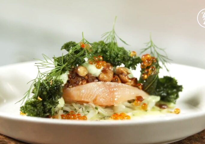 Lightly Baked Arctic Char With Crispy Kale | bass | catfish | fish ...