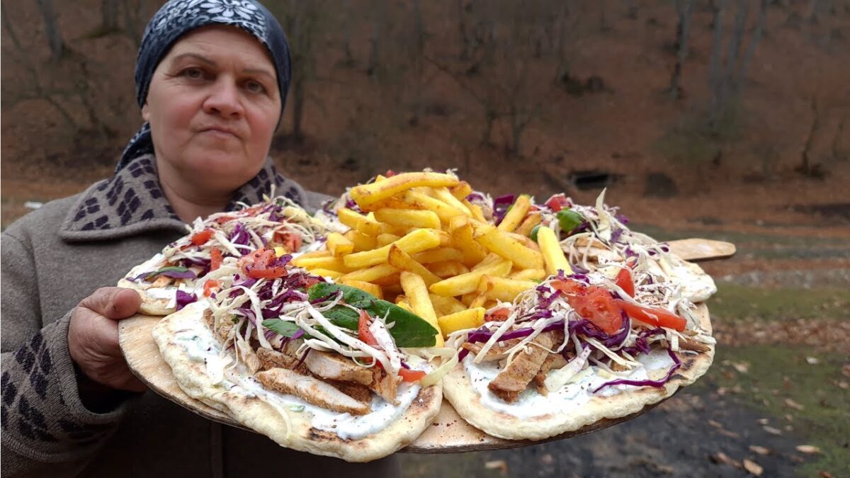 The Best Chicken Gyro I’ve Ever Made | asmr | outdoor | Taste Life