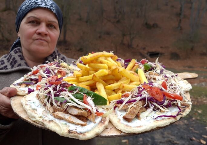 The Best Chicken Gyro I’ve Ever Made | asmr | outdoor | Taste Life