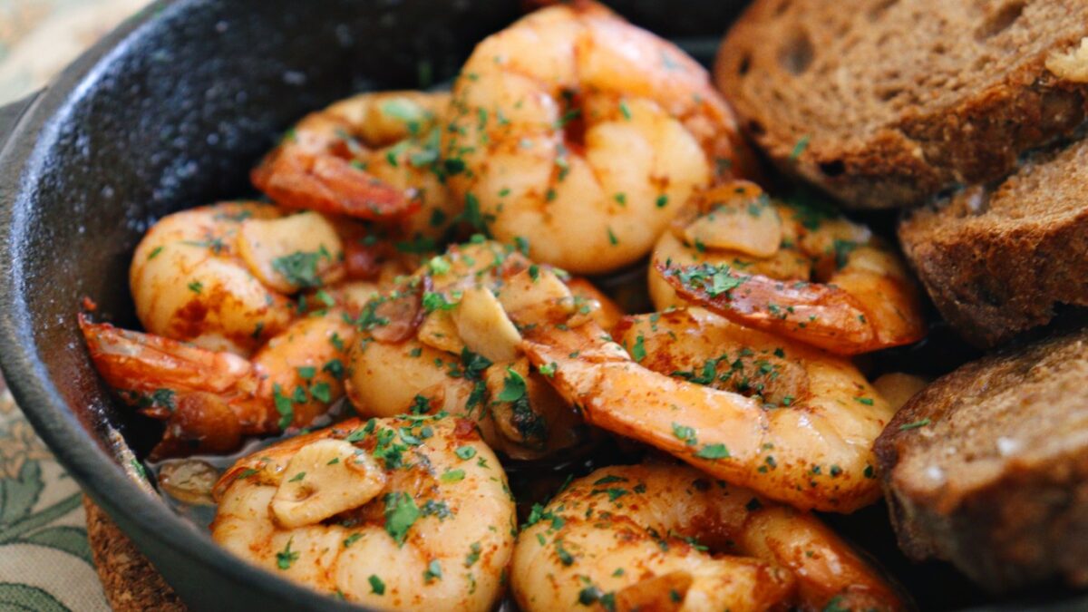 Spanish Garlic Prawns | spanish | Taste Life