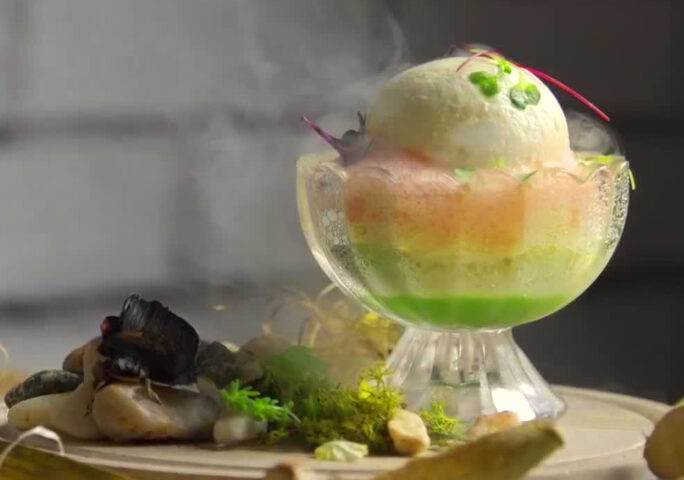 Smoked Caprese with Burrata Gelato | ice cream | Taste Life