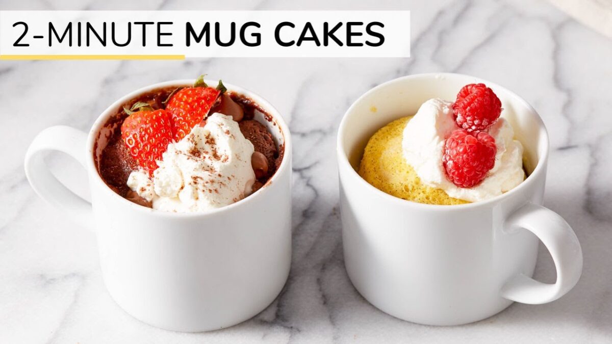 Microwave Chocolate and Vanilla Mug Cake | Gluten-Free, Keto and Paleo ...