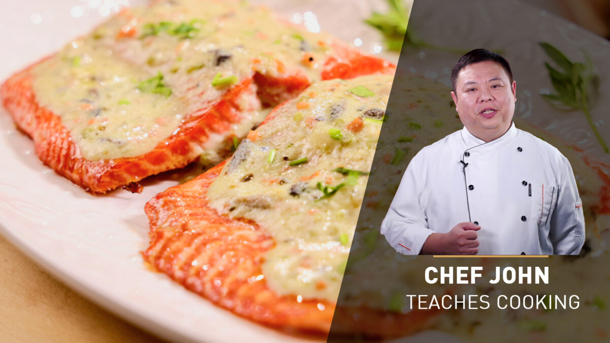 Baked Salmon With Creamy Sauce | salmon | baked | sauce | Taste Life