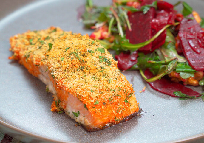 Baked Salmon with Beet Salad | salmon | beet | salad | Taste Life