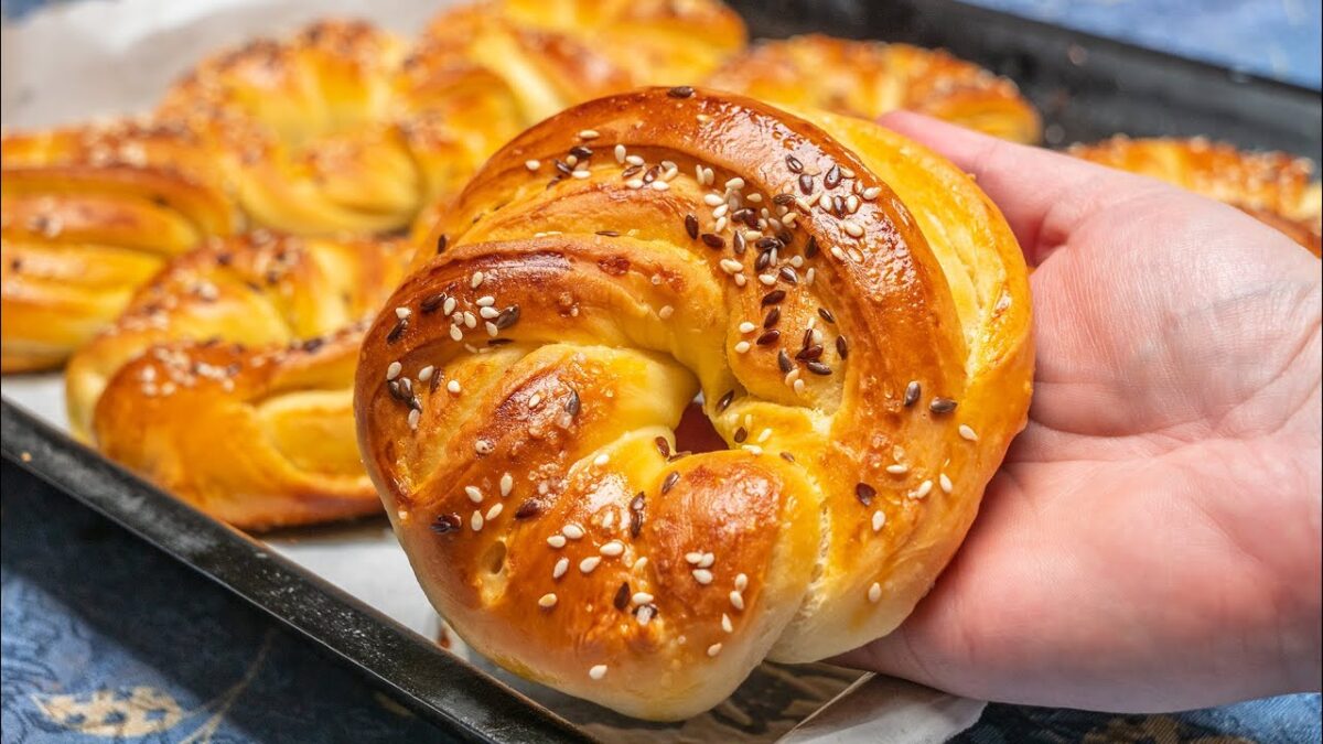 Soft and Fluffy Twisted Bread Rolls | bagel | butter | Taste Life