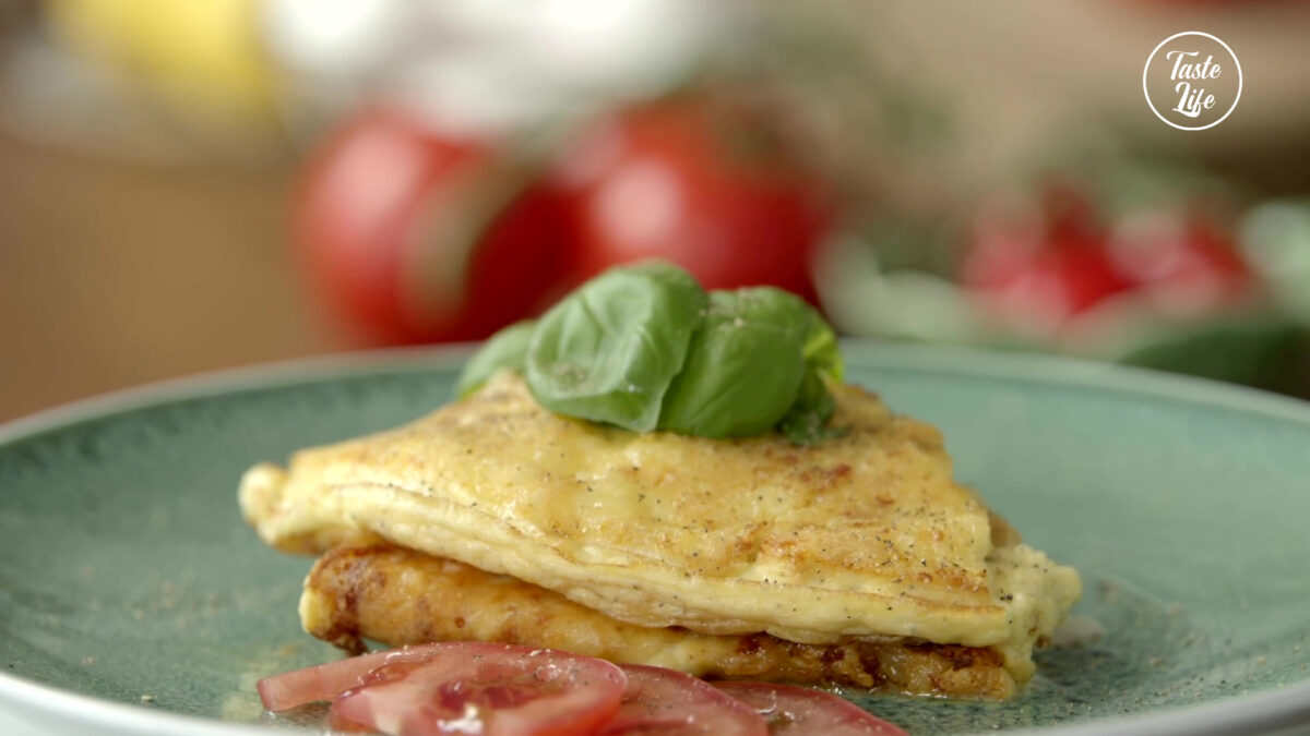 Cheese Crusted Caprese Omelet | cake recipe | cheesecake | cheesecake ...
