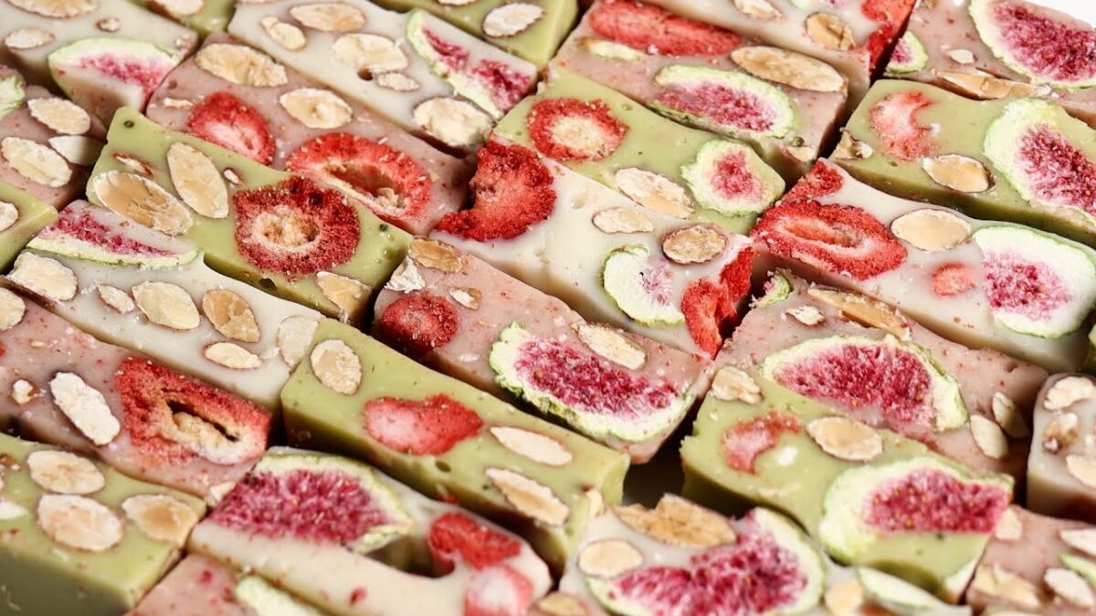 Making a super simple nougat | dried fruits | Nut | Taste Life