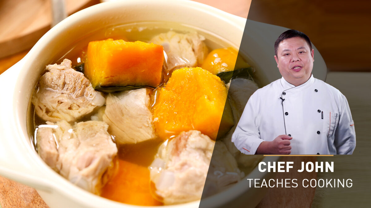 Pumpkin And Pork Ribs Soup | Chef John’s Cooking Class | pumpkin | soup ...