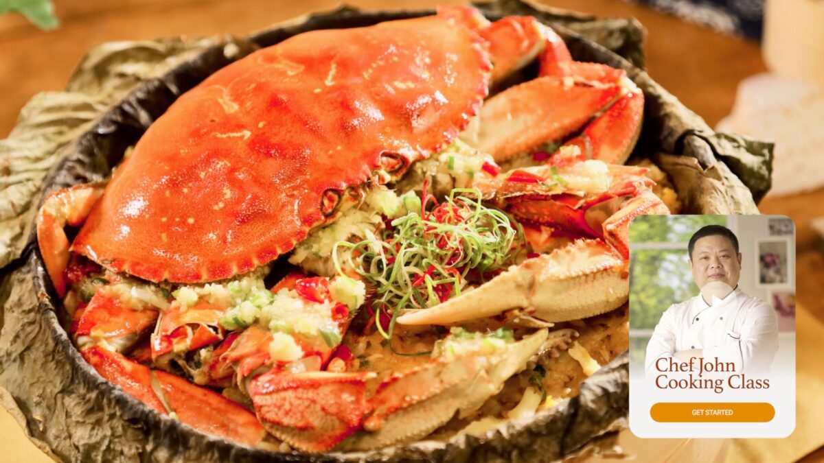 Steamed Crab Rice on Lotus Leaf | MasterClass | Authentic Restaurant ...