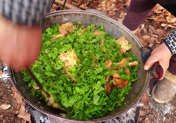 Countryside Turkey Pilaf on the Campfire | turkey | pilaf | Taste Life